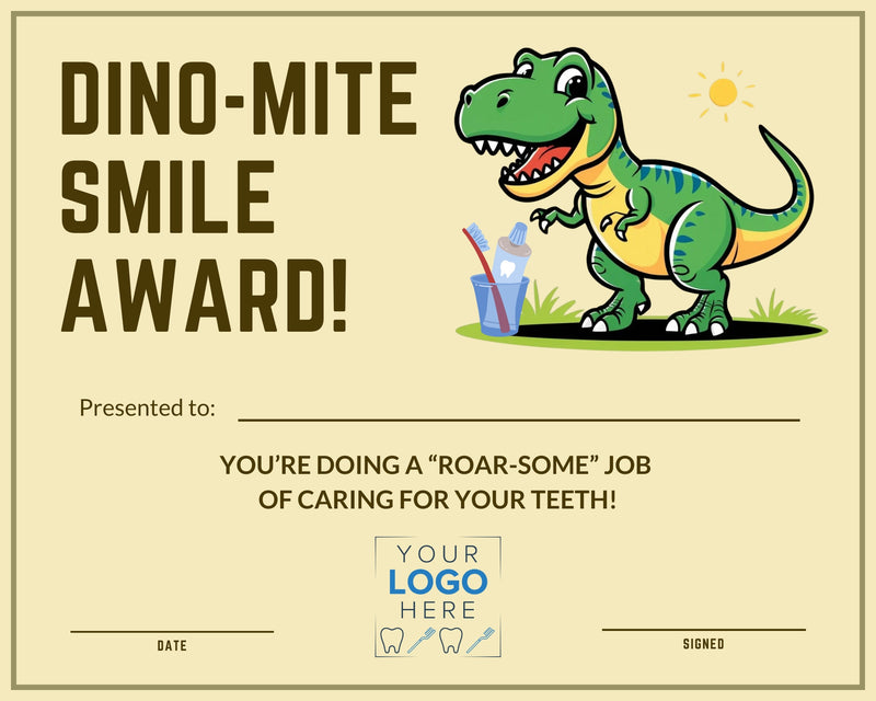 Dino-Mite Smile Award (100 Pack) – Smart Practice Australia