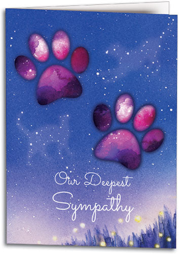 Starry Embrace Sympathy Folding Card – Smart Practice Australia