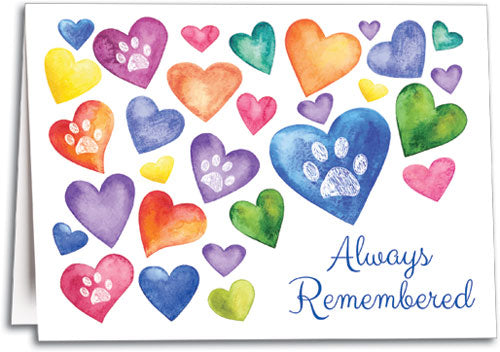 Colourful Hearts Customisable Folding Card – Smart Practice Australia