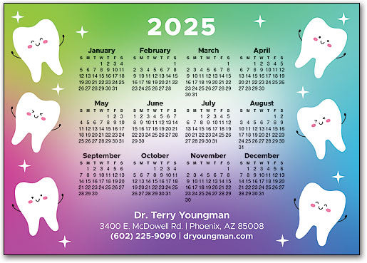 Happy Dental Calendar Magnet – Smart Practice Australia
