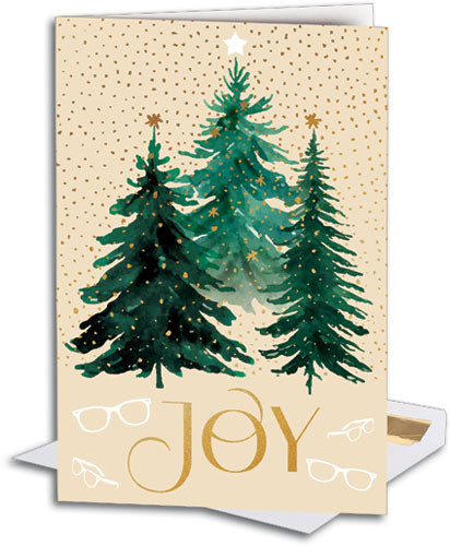 Joyful Vision Deluxe Optometry Holiday Folding Card – Smart Practice ...