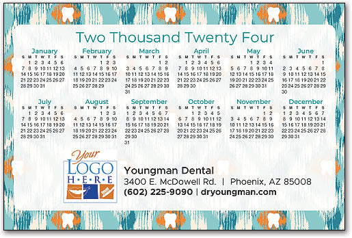 Teeth and Textiles Calendar Magnet – Smart Practice Australia