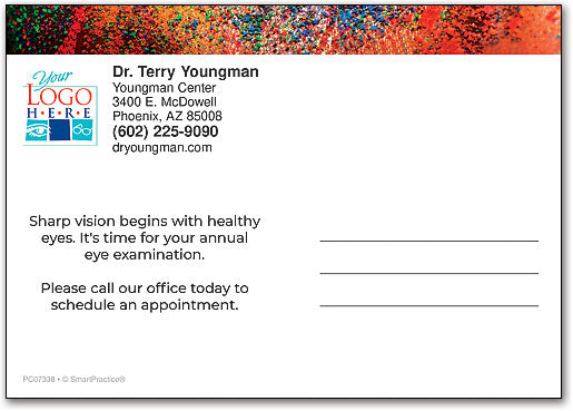 Painted Eye Customisable Postcard – Smart Practice Australia