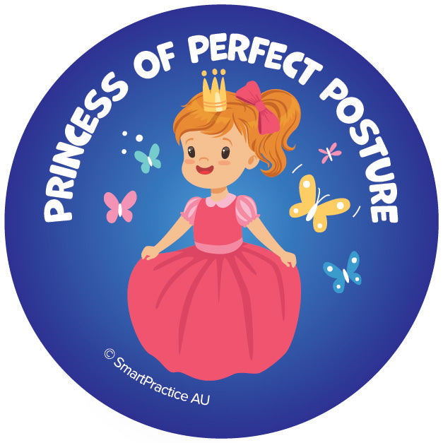 Posture Princess Stickers (100pk) – Smart Practice Australia