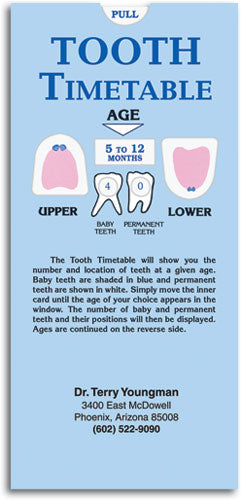 Tooth Timetable Slide Guide – Smart Practice Australia