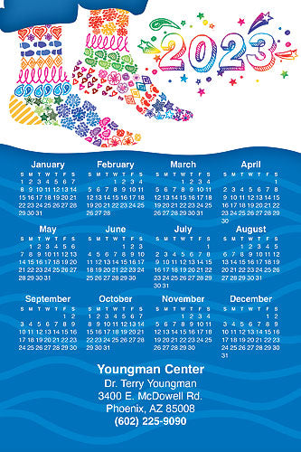 Colourful Feet Calendar Magnet – Smart Practice Australia