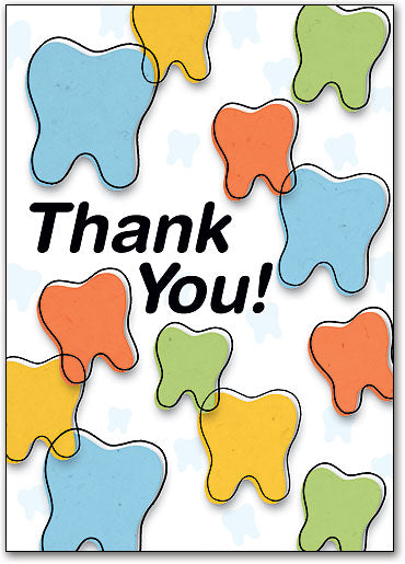 Technicolour Teeth Thank You Postcard – Smart Practice Australia