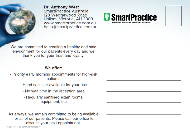 Infection Control Postcard – Smart Practice Australia