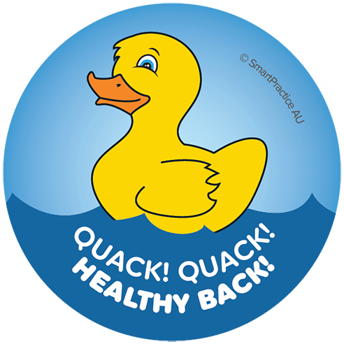 Quack Quack Healthy Back Stickers (100pk) – Smart Practice Australia